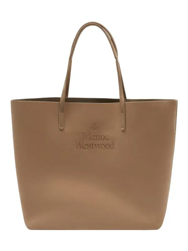 VIVIENNE WESTWOOD Studio Shopper Bag - Beige