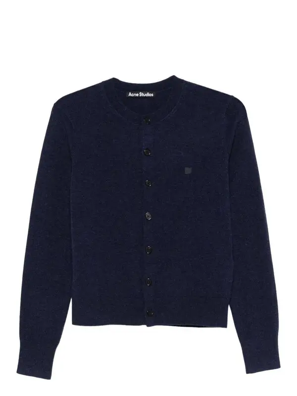 Acne Studios Long-sleeved Button-front Sweater Coat - Black