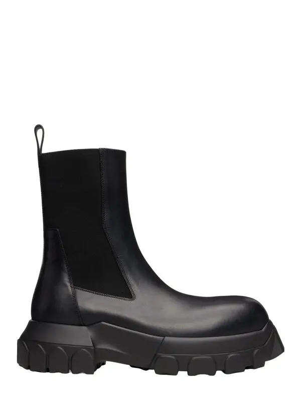 Rick Owens Beatle Bozo Tractor Chelsea Boots - Black