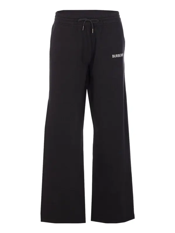 Burberry Logo Printed Drawstring Track Trousers - Black