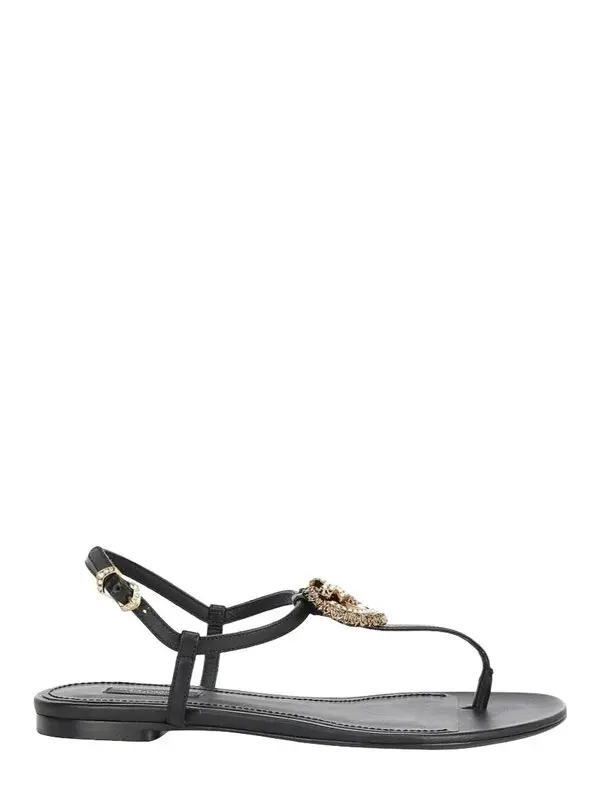 Dolce & Gabbana T-bar Sandals - Black