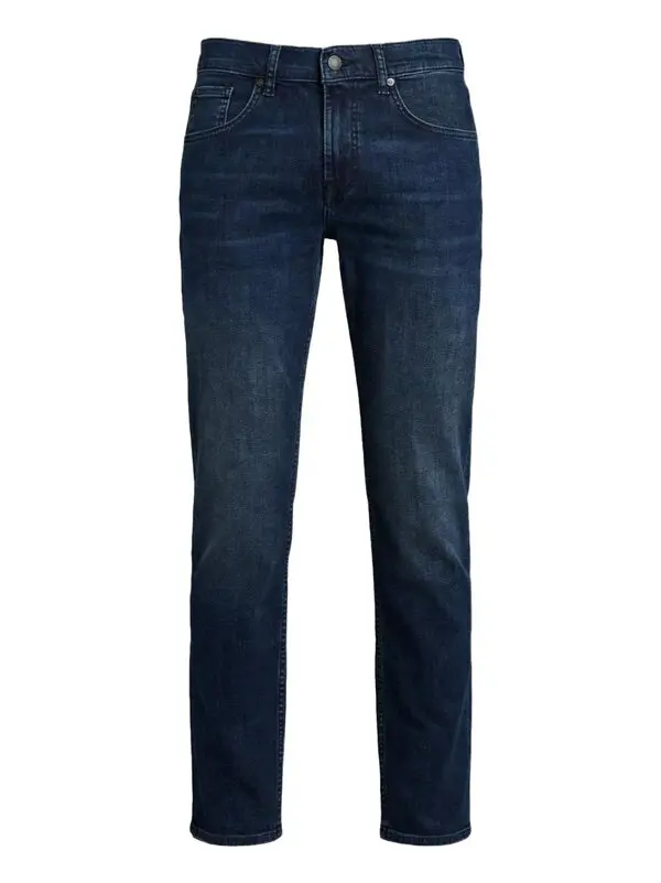 7 For All Mankind Jeans With Whiskering Effect - Black