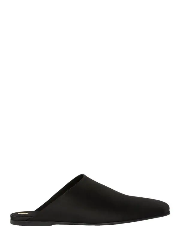 Loro Piana Alba Müller Flat Mules - Black