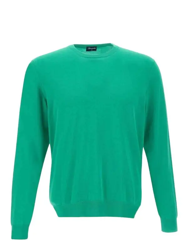 DRUMOHR Crew Neck Long Sleeve Jumper - Green