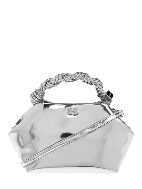 GANNI Bou Small Handbag - Silver