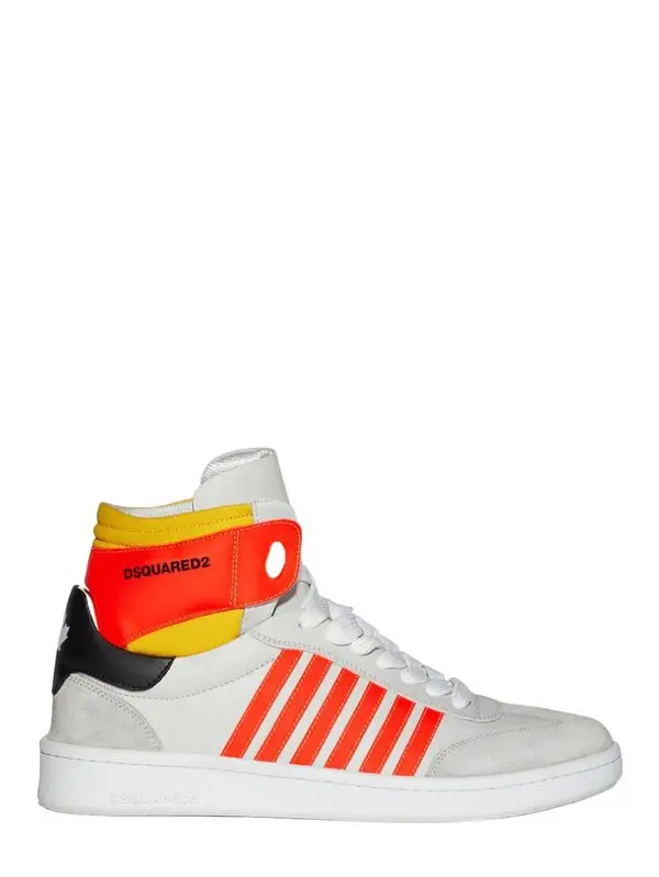 Dsquared2 High-top Sneakers With Contrasting Stripes - White