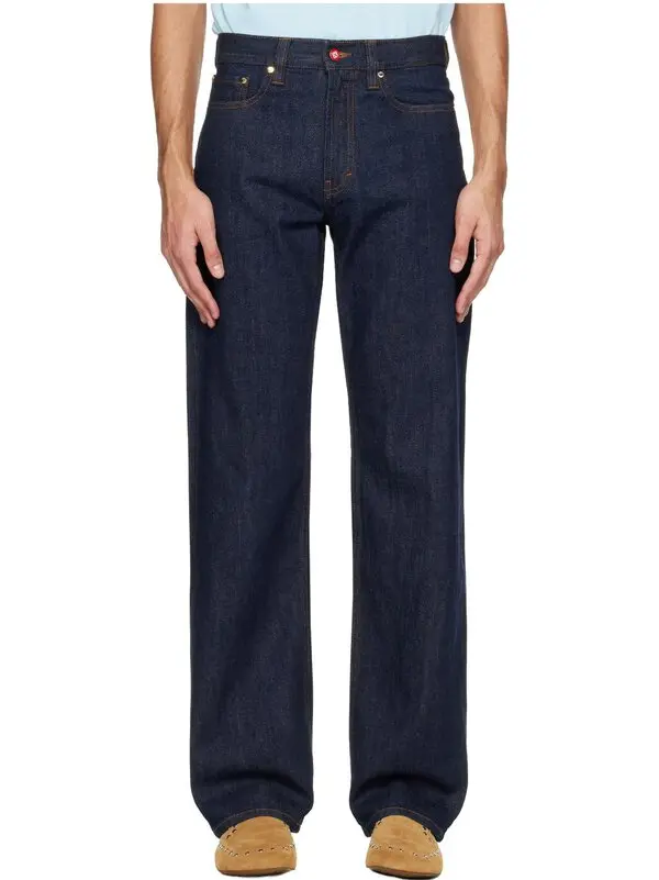 Casablanca Logo Patch Jeans - Black