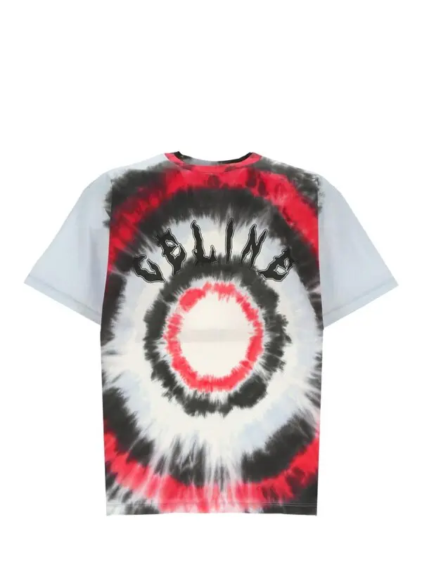 Celine Loose T-shirt In Tie-dye - White