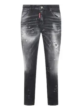 Dsquared2 Faded Effect Distressed Jeans - Black
