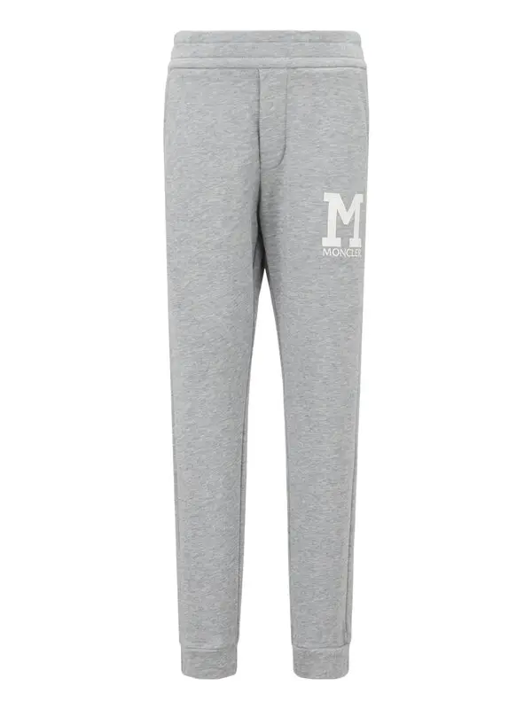Moncler Logo Printed Track Pants - Grey