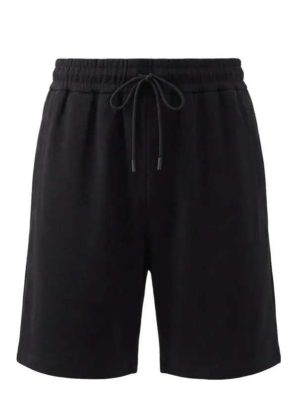 Gucci Technical Jersey Shorts With Embossed Logo - Black