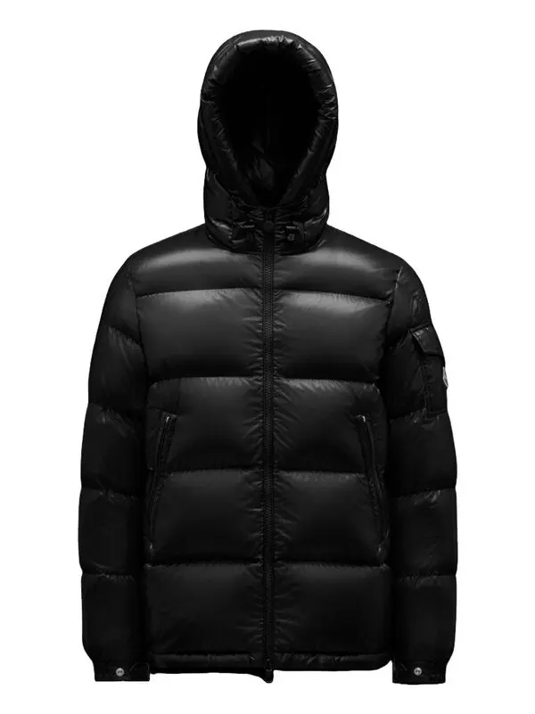 Moncler Ecrins Short Down Jacket With Hood - Black