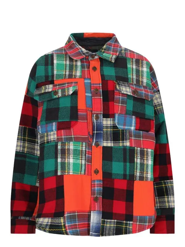 Polo Ralph Lauren Oversized Patchwork Checked Shirt - Multicolor