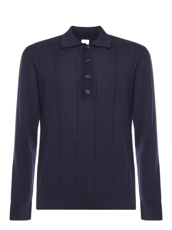 Eleventy Buttoned Knitwear With Long Sleeves - Black