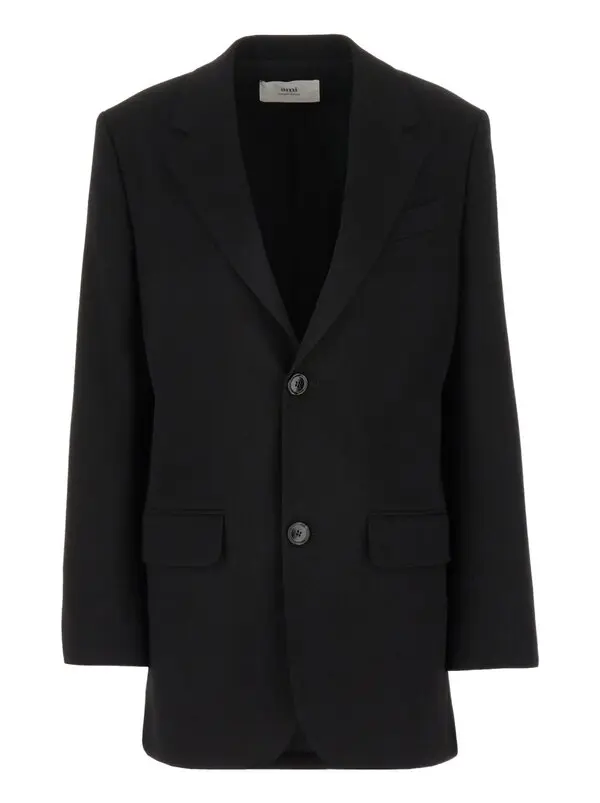 Ami Single-breasted Tailored Blazer - Black