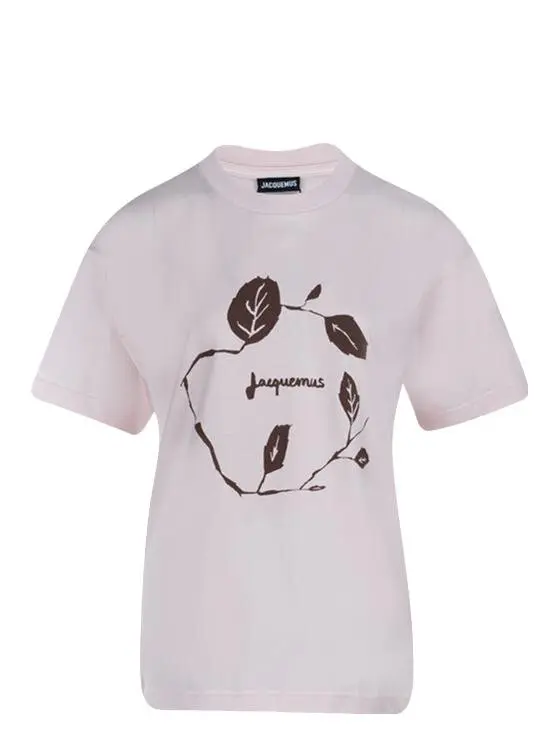 Jacquemus Short-sleeved T-shirt With Graphic Print - White