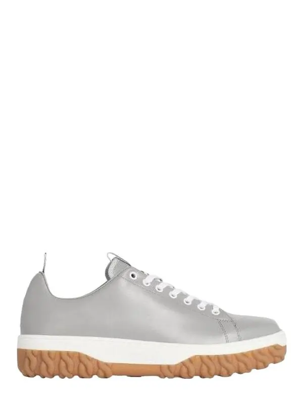 Thom Browne Court Lace-up Sneakers - Medium Gray