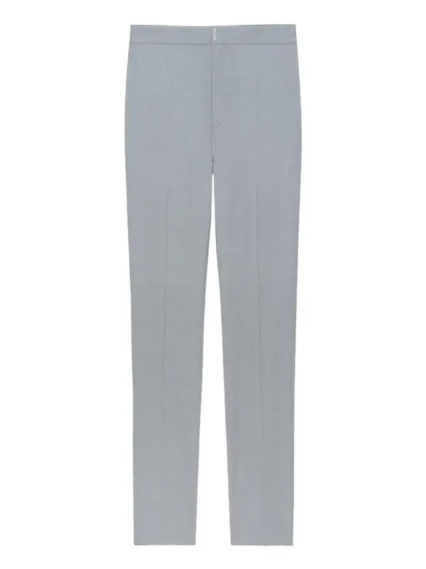 Givenchy Slim Fit Wool Trousers - Gray