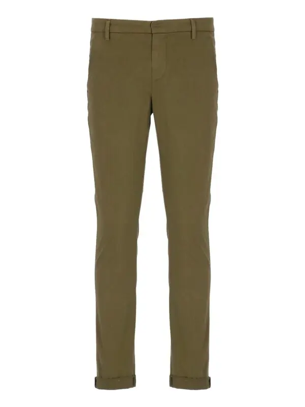 DONDUP Mid-rise Straight Leg Trousers - Green