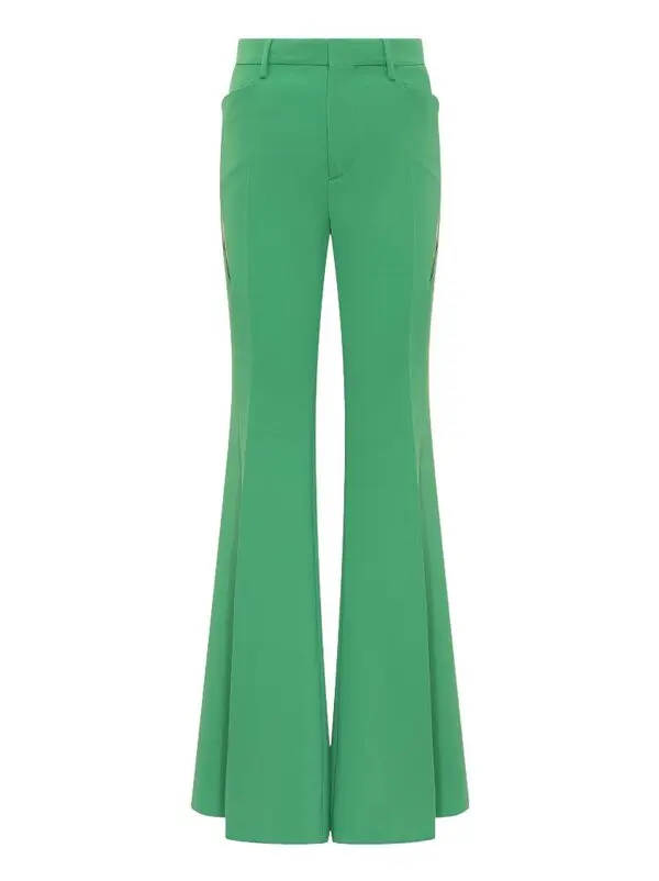 Dsquared2 Cut-out Detailed Flared Trousers - Green