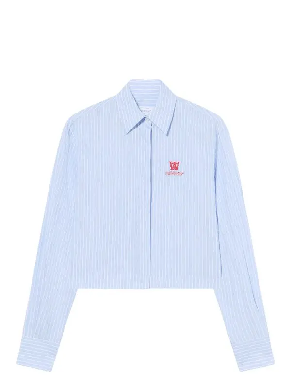 Off-White Striped Button-up Shirt - Blue