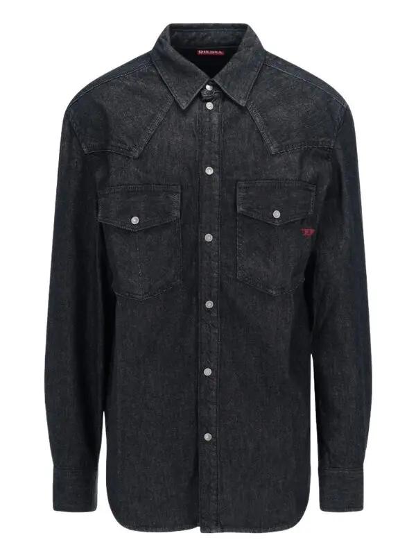 DIESEL® D-ocean Overshirt - Black