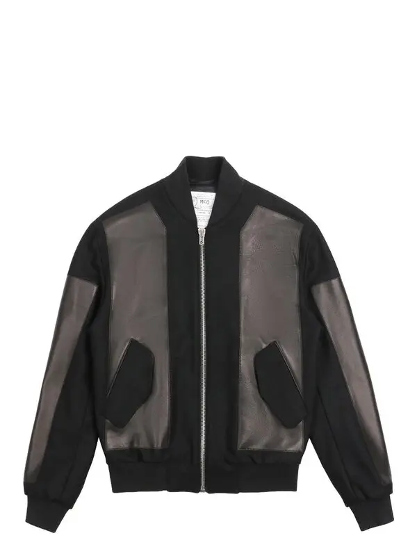 Alexander McQueen Paneled Bomber Jacket - Black