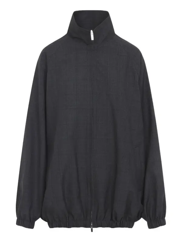 THE FRANKIE SHOP Baxter Plaid Track Jacket - Black