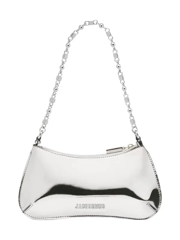 Jacquemus Small Bisou Chaine Shoulder Bag - Silver