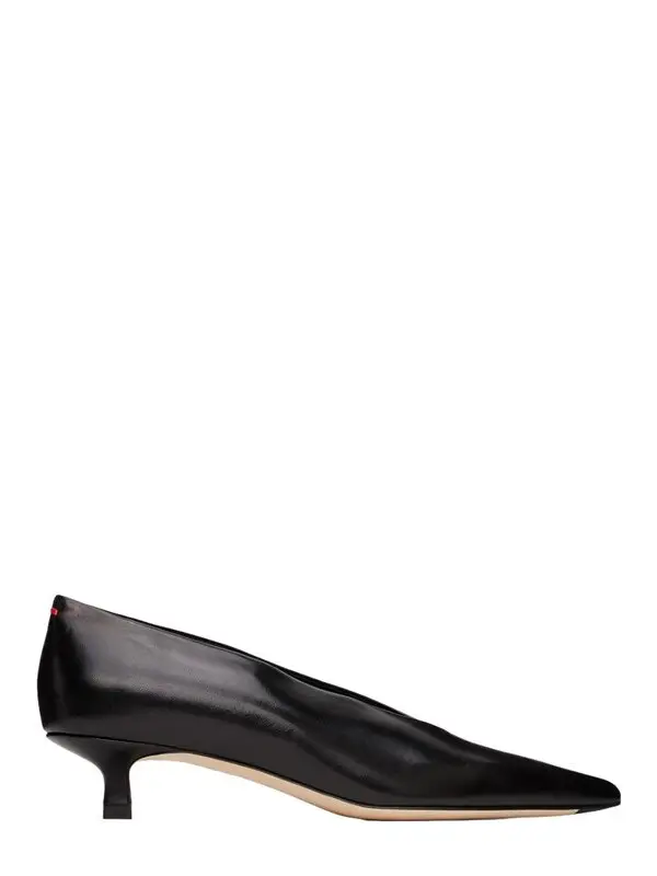 AeydĒ Clara Pointed-toe Leather Pumps - Black