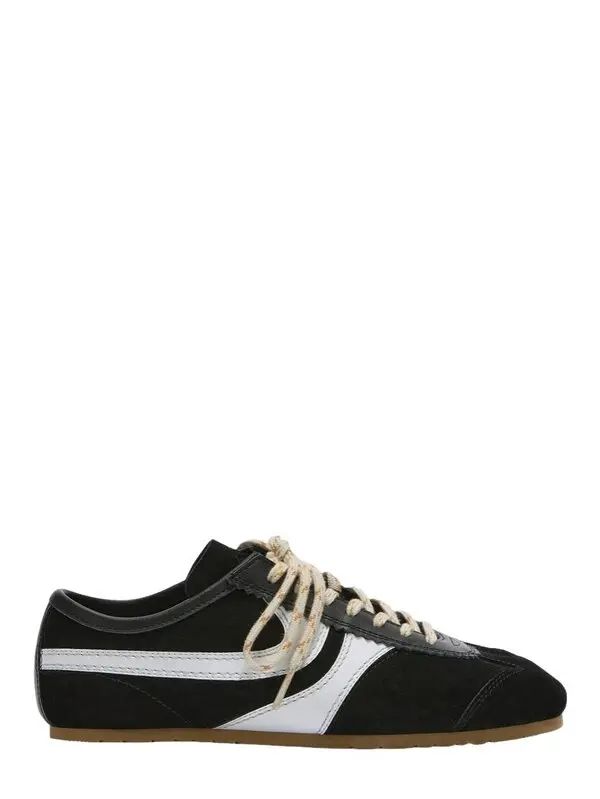 Dries Van Noten Striped Lace-up Sneakers - Black White