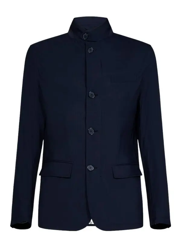 Herno Single-breasted Buttoned Blazer - Black