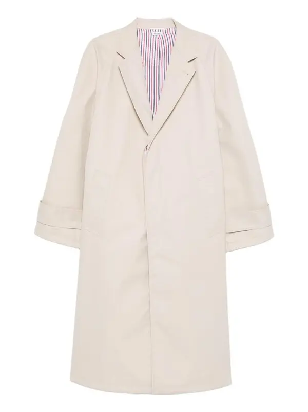 Thom Browne Waterproof Trench Coat - White