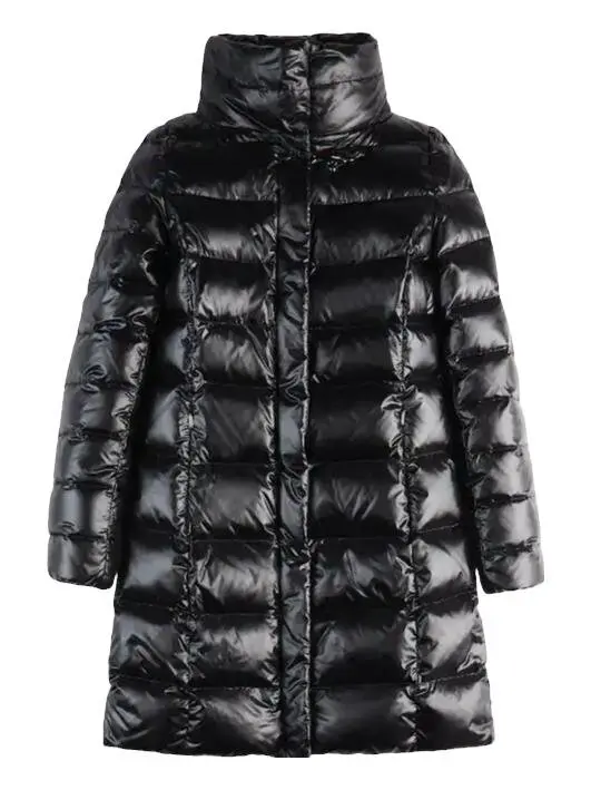 FAY Crater Collar Puffer Jacket - Black