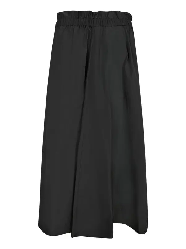 Herno A-line Midi Skirt With Elasticated Waist - Black