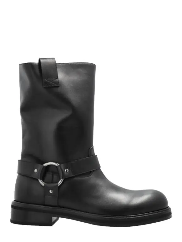 Dolce & Gabbana Round Toe Ankle Boots - Black