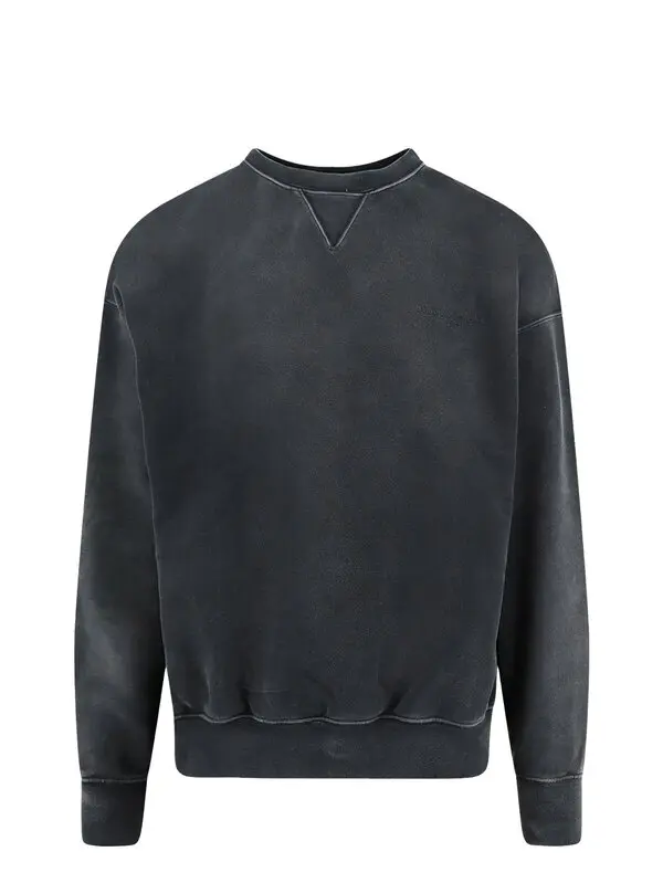 MAISON MARGIELA Long-sleeved Crewneck Sweatshirt - Black