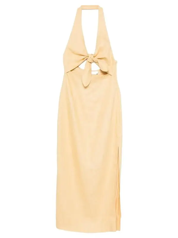 SIR. Carlotta Midi Dress - Nude