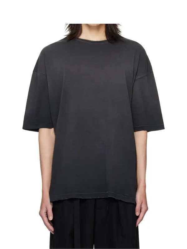 ANN DEMEULEMEESTER Dieter Infinite Feather Print T-shirt - Black