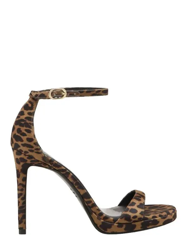 STUART WEITZMAN Nudist Platform Stiletto Sandals - Leopard