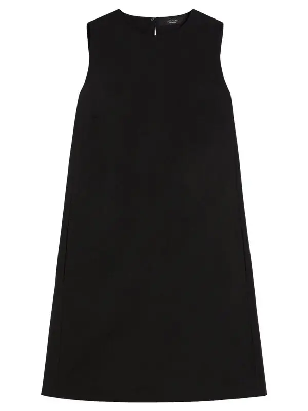Max Mara Sleeveless A-line Dress - Black