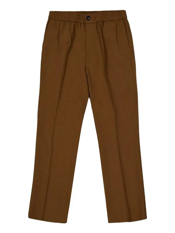 Ami Elasticated Waist Trousers - Hazel-brown