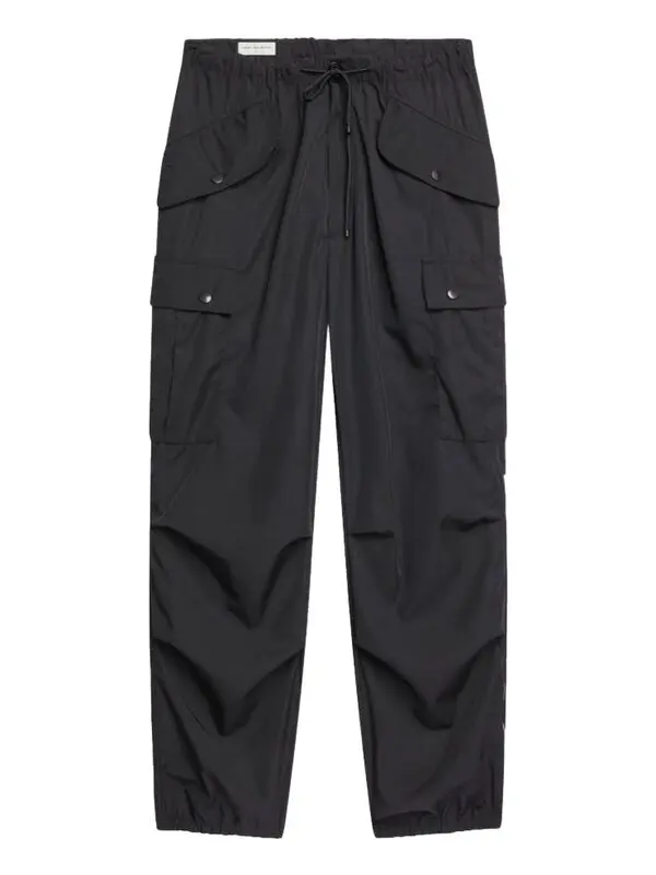 Dries Van Noten Water Repellent Drawstring Cargo Trousers - No