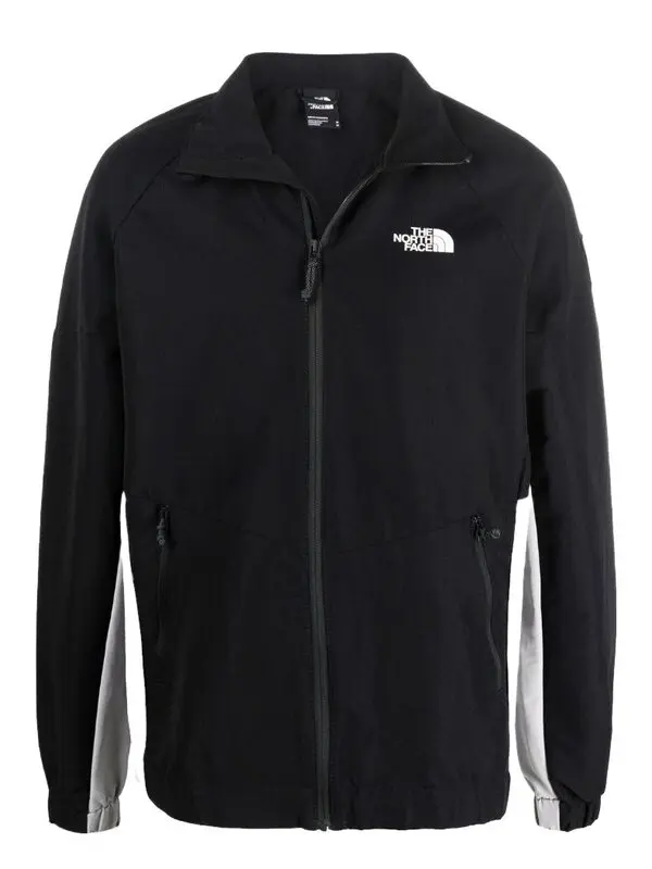 The North Face Logo Detail Zip Up Jacket - Black