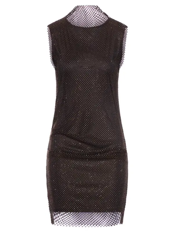Sportmax Empoli" Embellished Sleeveless Dress - Black