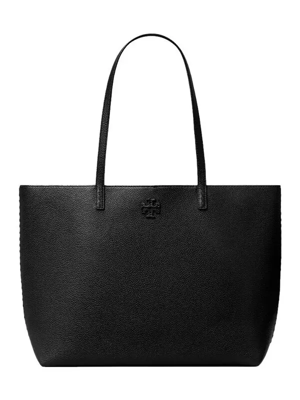 Tory Burch Mcgraw Logo Patch Tote Bag - Black