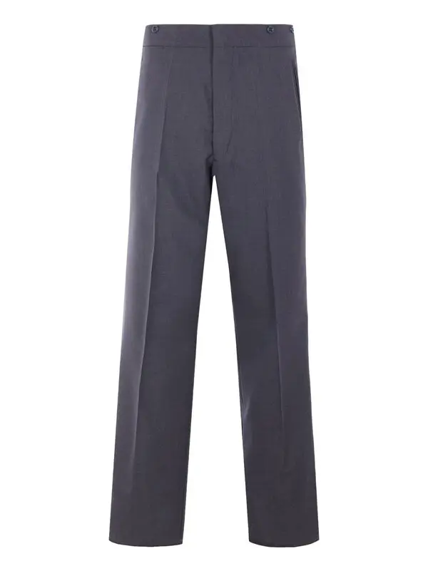 Prada Pleated Tailored Trousers - Aerospace Blue