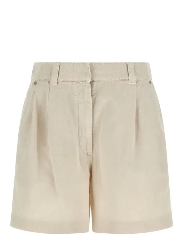 Brunello Cucinelli Monili Detailed Baggy Shorts - Beige