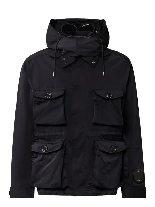 C.P. COMPANY Micro Kei Hooded Jacket With Removable Down Lining - Blue