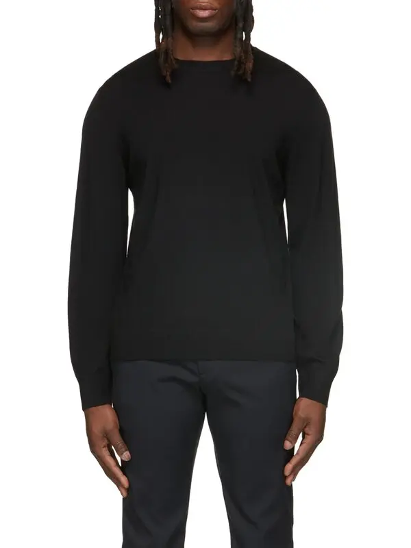 Theory Round-neck Knitted Pullover - Black